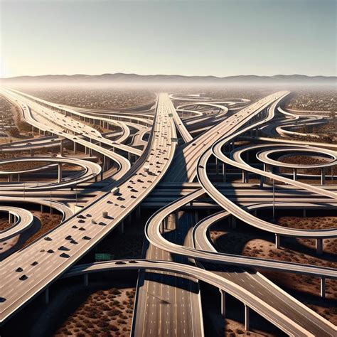 Dynamic Highway Network With Multiple Exits And Reentry Ai Art