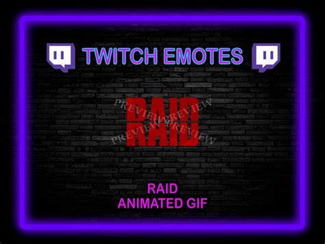 Raid Animated Emote Etsy