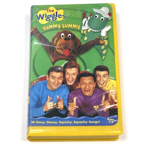 Lot 4 The Wiggles Vhs Tapes Wiggly Safari Yummy Yummy Wiggle Time
