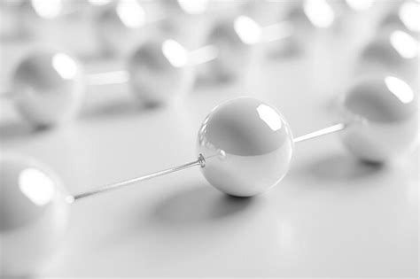 Minimalist Network Grid With Nodes Premium Ai Generated Image