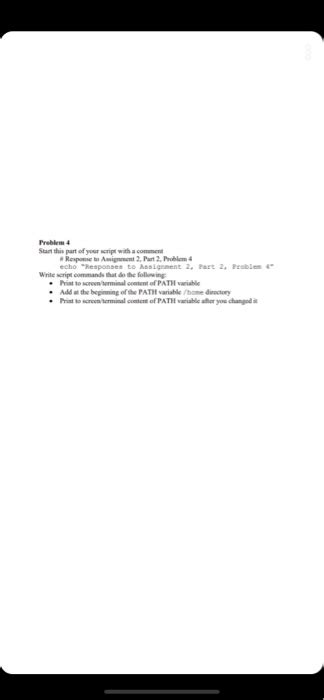Assignment 2 Simple Bash Scripts First File Will