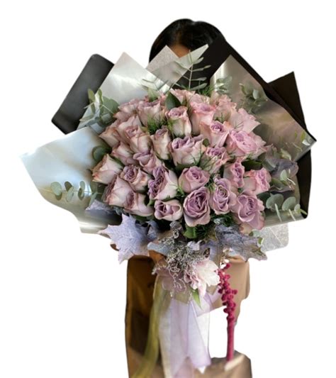 Lilac Roses Rose Bouquet Engagement Flower