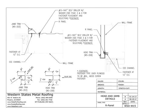 Part Ws 203 Jamb Trim For Pbr Panel And R Panel Metal Siding