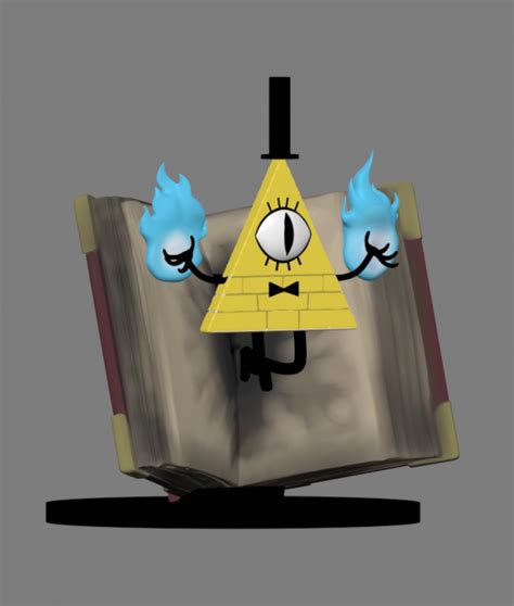 Stl File Gravity Falls Bill Cipher Book Base Parts 📚 ・3d Printing Template To Download・cults