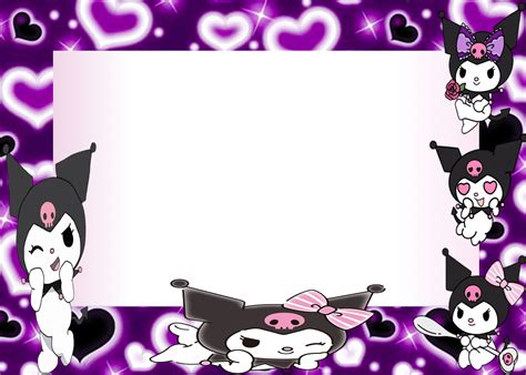 Kuromi Name Tag Original Design👍 In 2025 Hello Kitty Wallpaper Diy