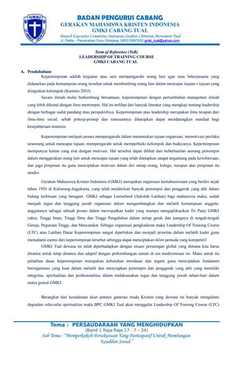 Contoh Term Of Reference Wood Scribd Indo
