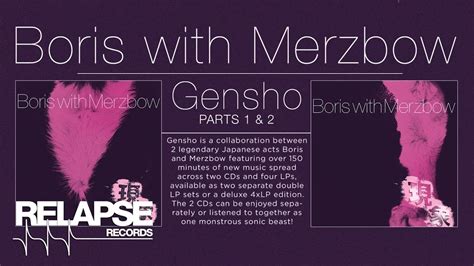 Boris With Merzbow Gensho Official Album Trailer Youtube