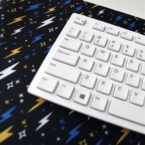 Black Lightning Desk Mat Crowlines