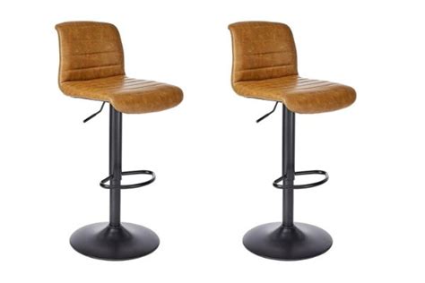 Aiden Height Adjustable Bar Chair Caramel