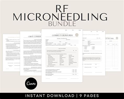 Rf Microneedling Consent Forms Rf Microneedling Treatment Intake