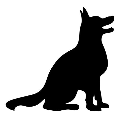 Ilustração Em Vetor Cachorro Silhueta Download De Vetor