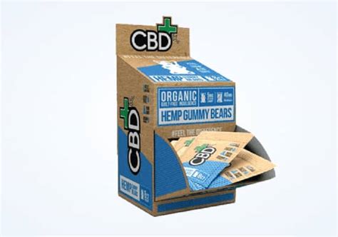 Custom Cbd Gummies Dispenser Box Silver Edge Packaging