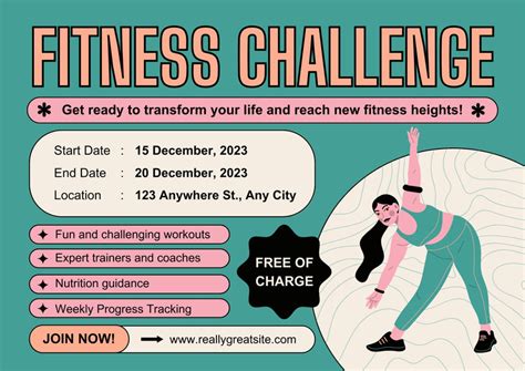 Free Printable And Customizable Gym Poster Templates Canva