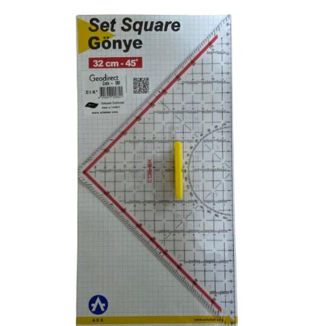 Geoder Cetvel Çok Fonksiyonlu Üçgen Cetvel 32 Cm 082