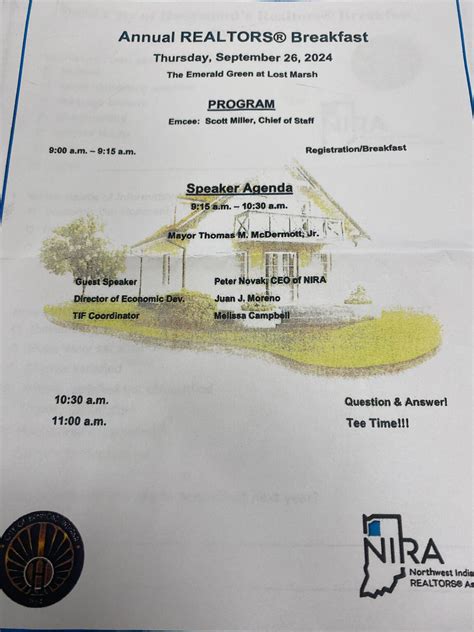 Had An Opportunity To Attend The Realtors Breakfast This Morning At Lost Marsh In Hammond