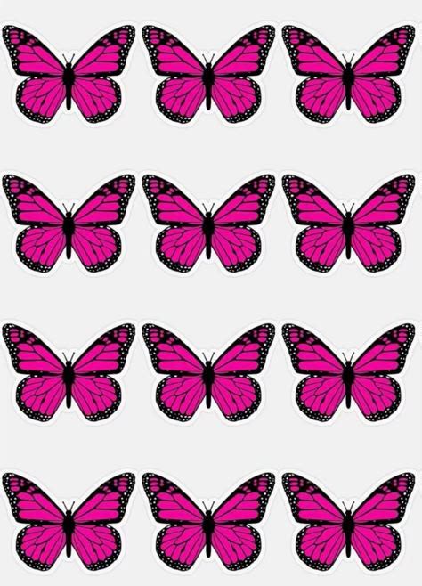 Borboletas Para Imprimir Rosa