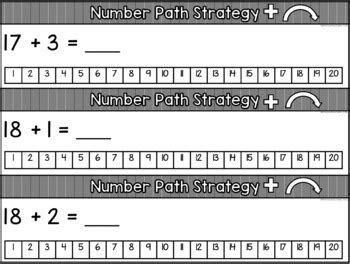 Addition Within 20 Math Practice Number Path Strategy Tpt