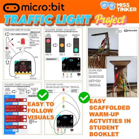 Microbit Traffic Light Coding Project Task Card Ready To Go Easy To