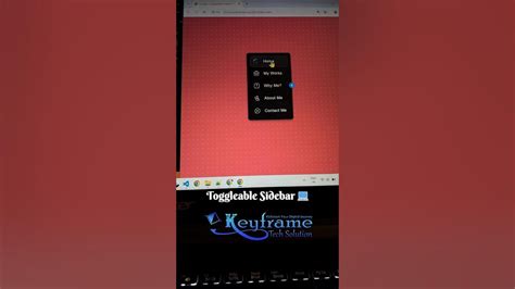 Design A Toggleable Sidebar Html Css And Javascript Youtube