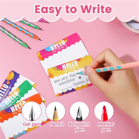 250 Pieces Name Tags Stickers Hello My Name Is Stickers