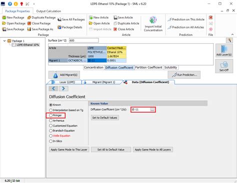 Advanced Specific Migration Limit Software For Prediction Of Diffusion Of Additives From