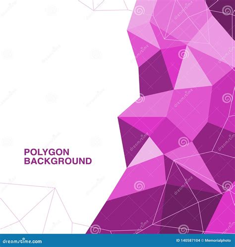 Polygon Shape Design Abstract Geometric Triangle Connection Background