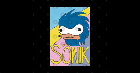 Sönik But Bigger Sonic Sticker Teepublic