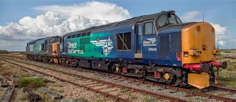 Drs Class 37609 And 37602 Drs Class 37 Locomotives Nos 3760 Flickr