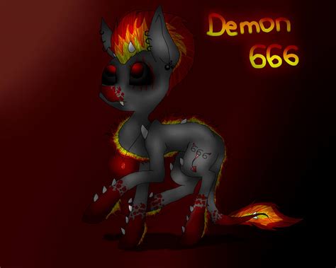 Demon 666 My Mlp Oc By Drawfan Killme12 On Deviantart