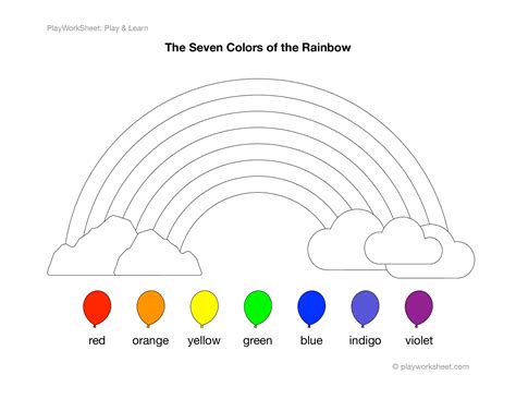 Rainbow Order Coloring Sheet