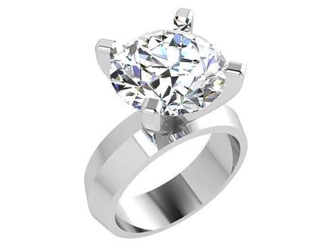 Chain Style Dimaond Ring 3684 3d Print Model 3d Model 3d Printable Cgtrader