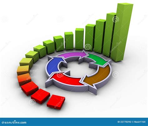 3d Progress Flow Chart Stock Illustration Illustration Of Design