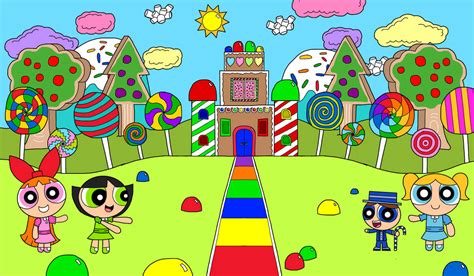 Me And The Ppgs In Candyland By Mrbluethehandsomeppg On Deviantart