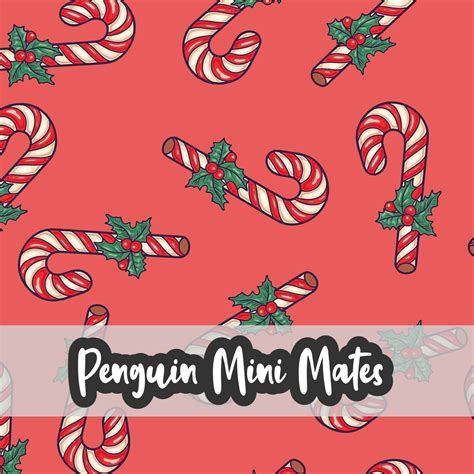 Candy Cane Seamless Pattern Christmas Repeating Pattern Red Seamless Patterns For Commercial
