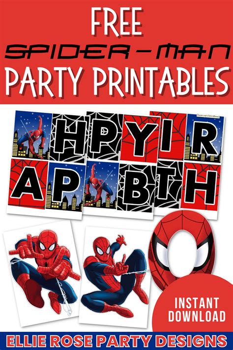 Spiderman Birthday Party Decorations Spider Man Free Printables Artofit