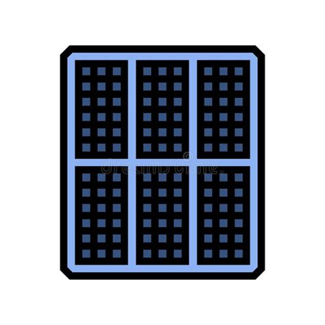 Array Solar Panel Color Icon Vector Illustration Stock Vector Illustration Of Plant Business