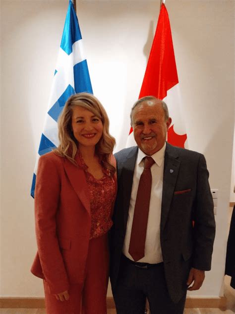 Visit Of The Ministry Canadian Overseas Melanie Joly In Greece Greek