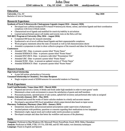 Entry Level Chemist The Formatting Looks Better When All The Missing