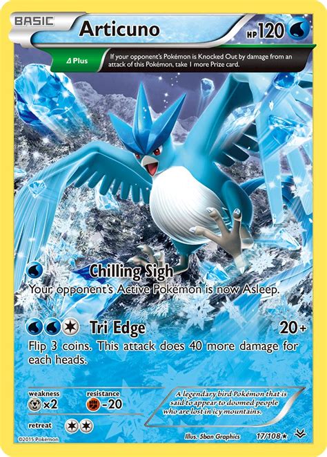 Articuno 17 108 Wert Bild And Seltenheit Pokemonkarte De