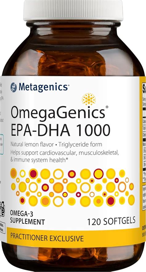 Metagenics Omegagenics Epa Dha 1000 Omega 3 Fish Oil