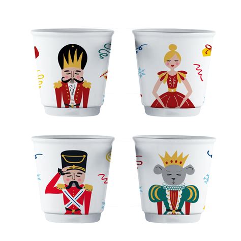 Bialetti Nutcracker Set Of 4 Espresso Cups Brew Italia