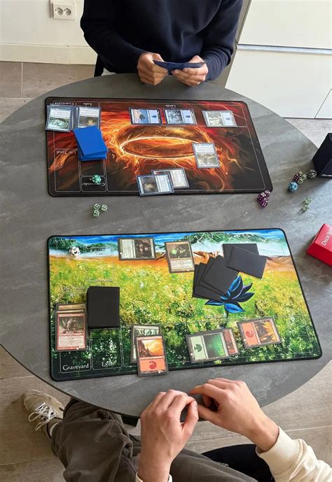 Mtg Playmat With Zones Custom Magic Playmats Glowing Gorilla