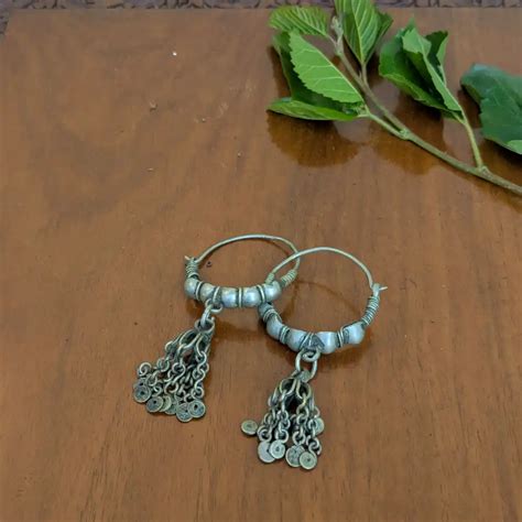 Vintage Kashmiri Jhumka Jewelry Handmade Ethnic Earrings For Festive