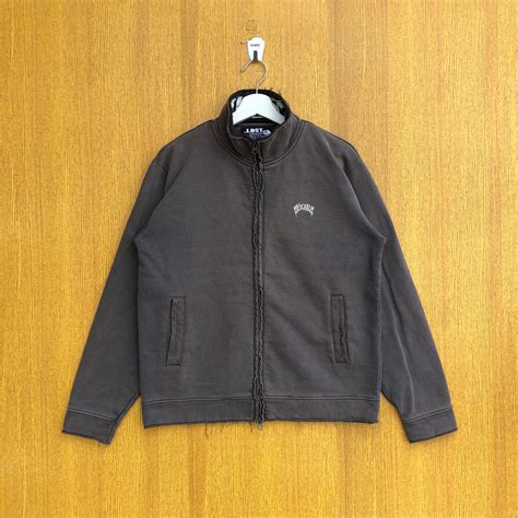 Vintage Lost Enterprise Sweater Jacket Embroidered Mayhem Full Zipper