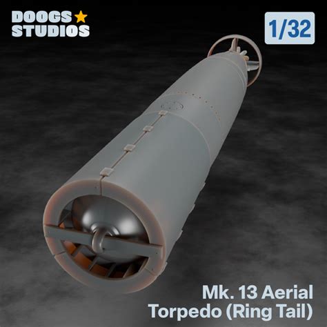 💍 1 32 Mk 13 Aerial Torpedo Ring Tail Ds32005・ 3d File For 3d