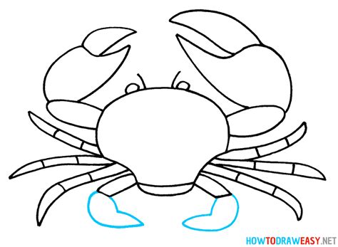 How To Draw A Crab How To Draw Easy