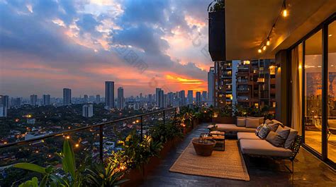 城市夜景阳台公寓阳台图片 包图网企业站
