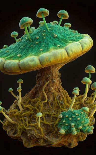 Premium Photo Green Mutant Fungusv02