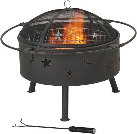 Ft 112 Outdoor Fire Pit 32 Inch Round Wood Ignition 200 Cubic Inch