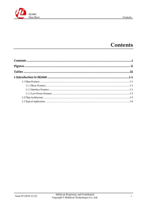 Hi3660 Datasheet Pdf Soc Hisilicon